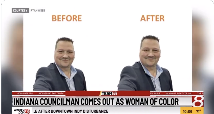 WATCH: White, Male Indiana Councilman Claims To Identify As A "Woman Of ...