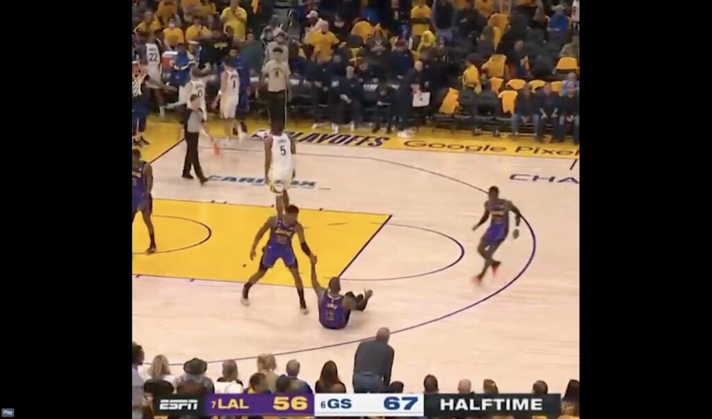 LeBron James Randomly Falls To Ground In NBA Playoff Game - The ...
