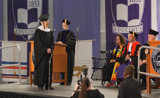 WW II Vet Gets To Walk At Graduation 80 Years After Missing Ceremony ...