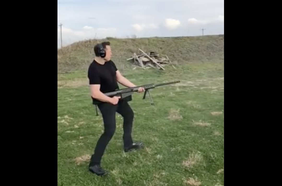 Elon Posts Epic Video Flaunting His Gun Collection, Hip-Firing .50 ...