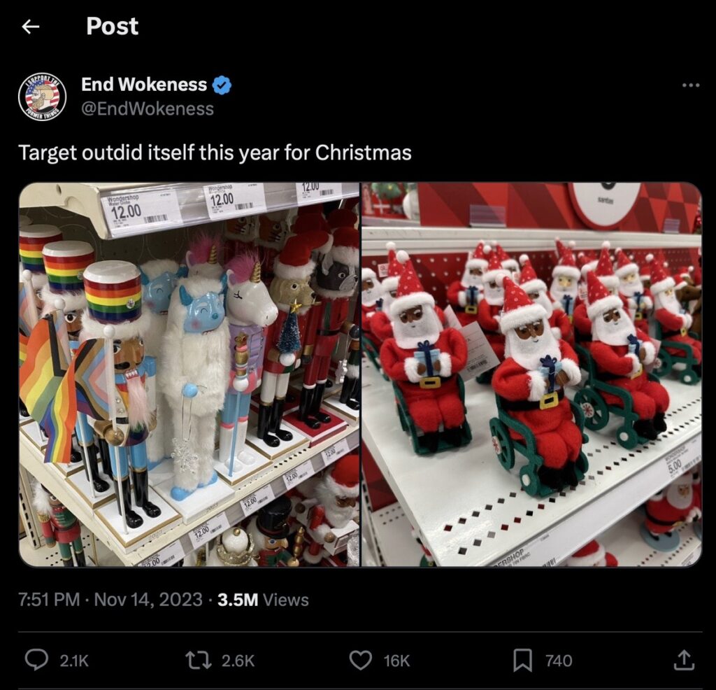 Target Gets Blasted Online For Selling Woke LGBT Christmas Decorations ...