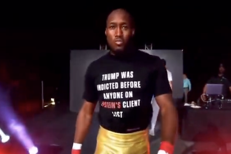 MMA Fighter King Bau Wears Shirt Saying “Trump Was Indicted Before ...