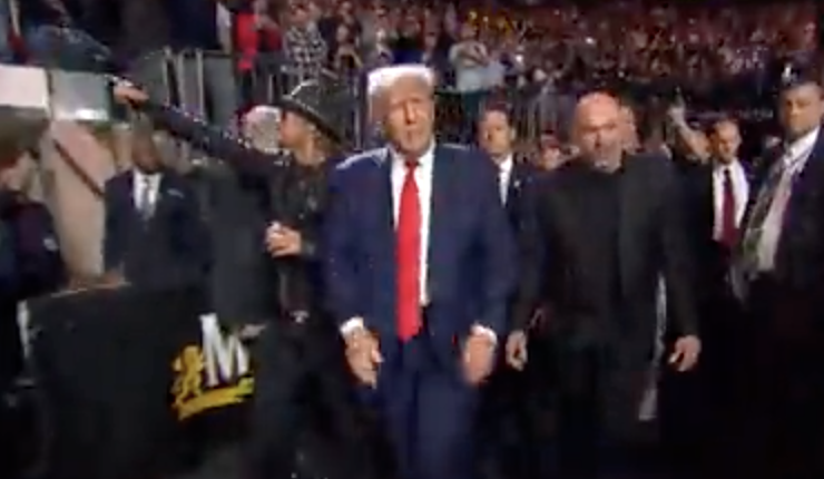 Trump, Tucker, And Kid Rock Get Incredible Welcome From UFC Crowd