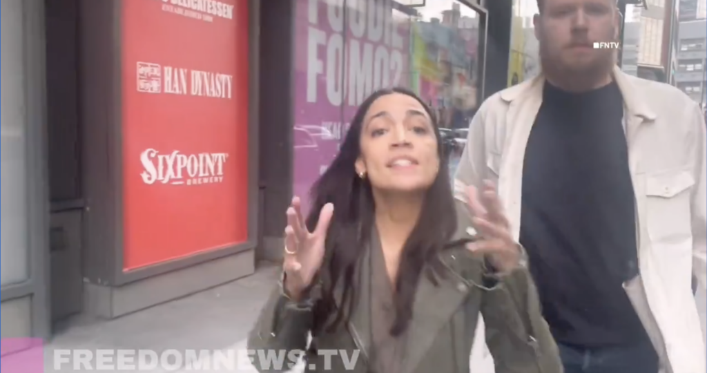 WATCH: AOC Has Meltdown When Confronted By Protesters At Movie Theater ... WATCH: AOC Has Meltdown When Confronted By Protesters At Movie Theater ...