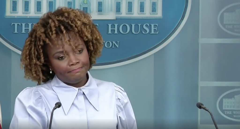 WATCH: White House Press Conference Bursts Into Laughter When KJP Asked ...