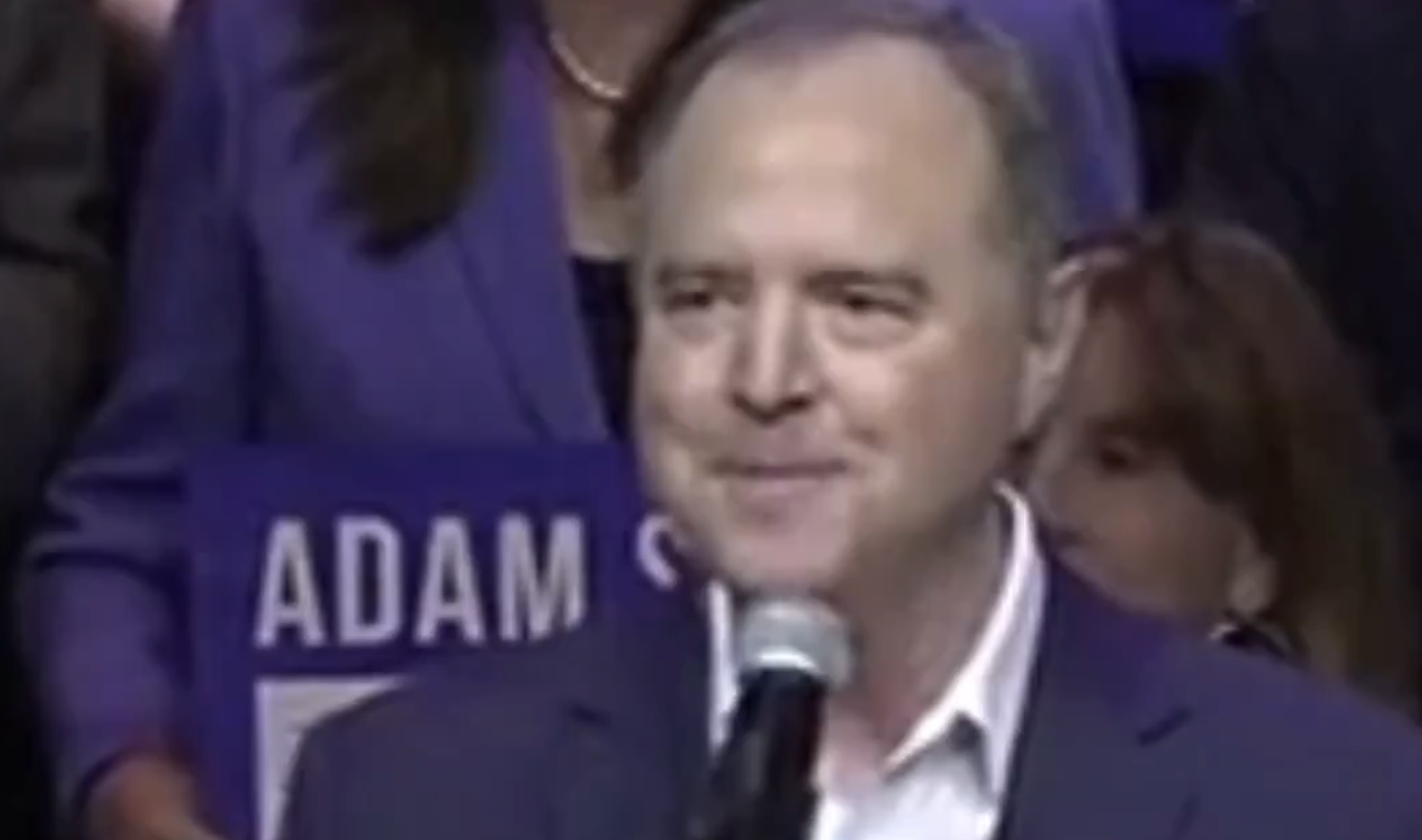 WATCH: Adam Schiff "Booed Off His Own Stage" During Victory Speech ...