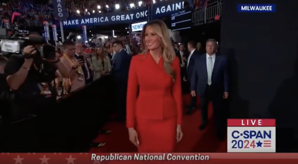 WATCH: Melania Receives Standing Ovation As She Makes Stunning Entrance ...