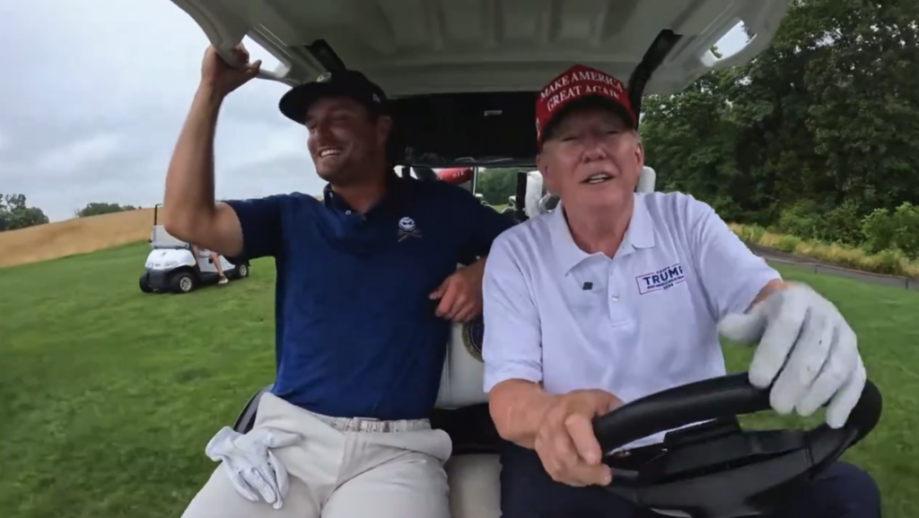 WATCH: Hilarious Video Of Trump Playing Golf With Bryson DeChambeau ...