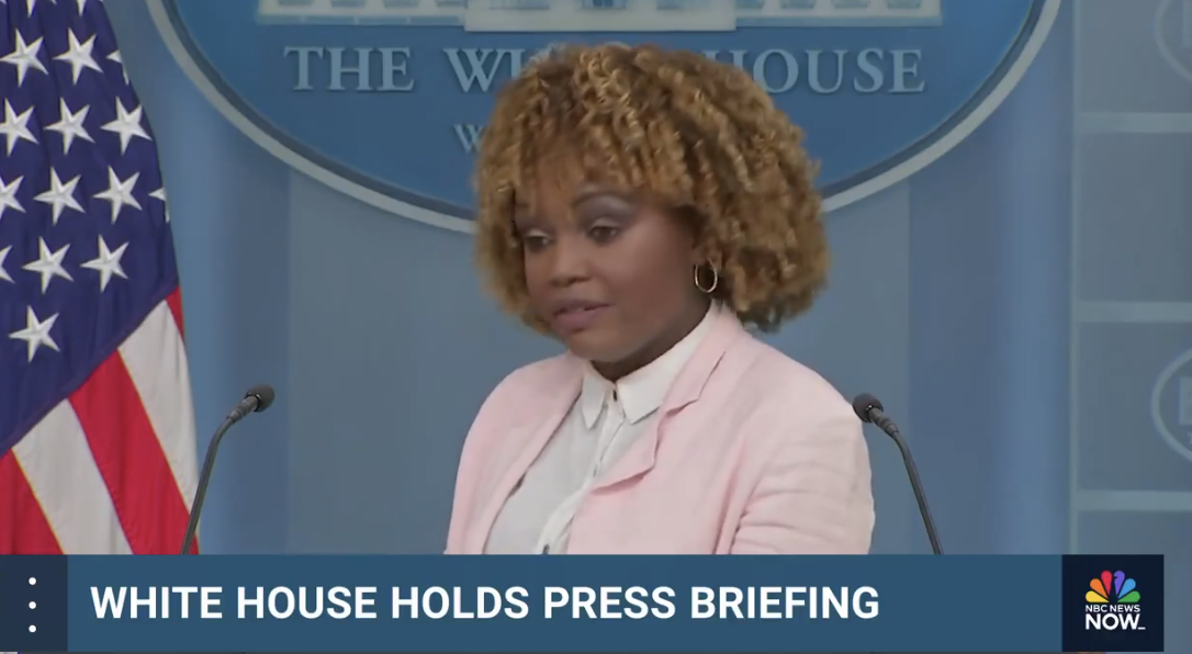 WATCH: KJP Gets Questioned About Now-Infamous "Talking Points" Card ...