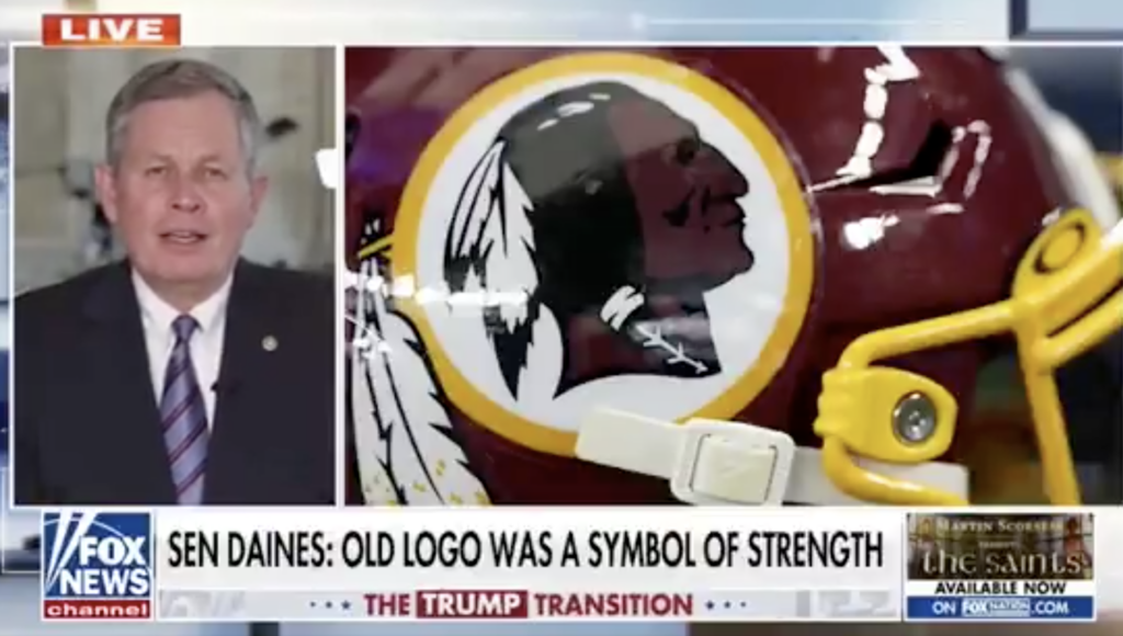 WATCH: Senator Explains How Old Washington Redskins Logo Could Return ...