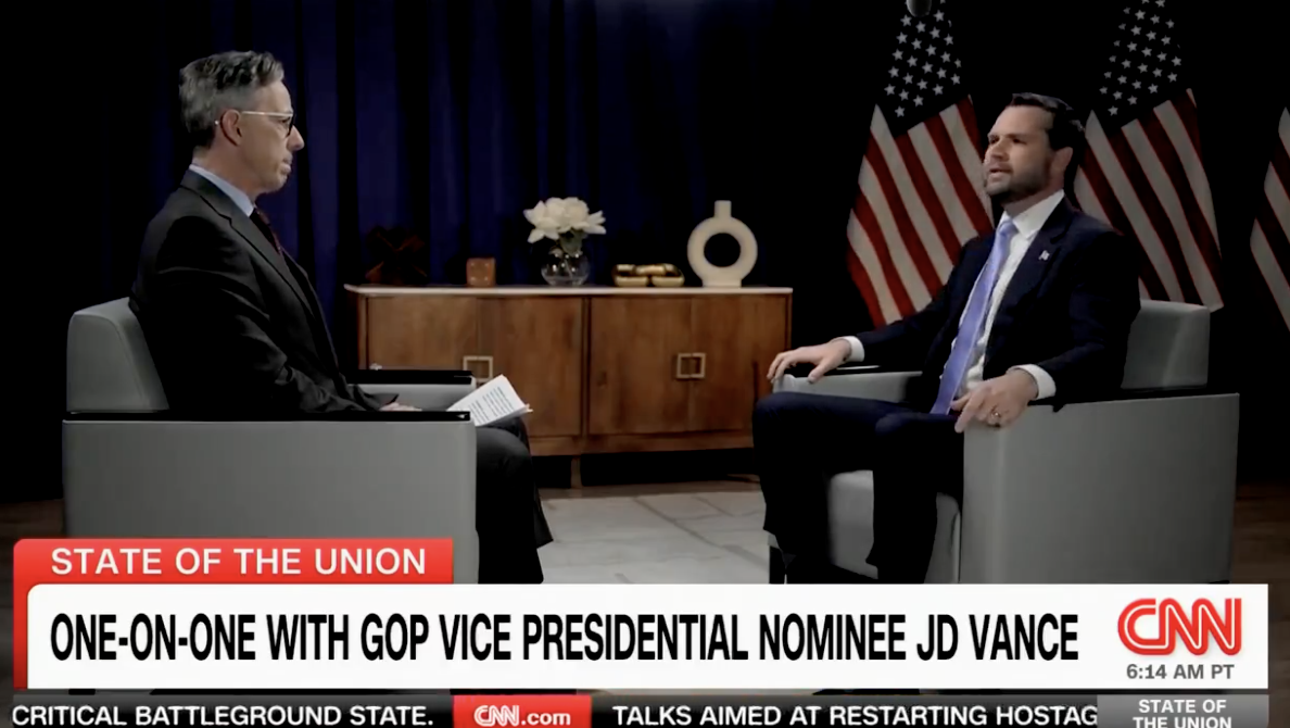 "Totally And Preposterously False": JD Vance Slams CNN's "Integrity" To ...