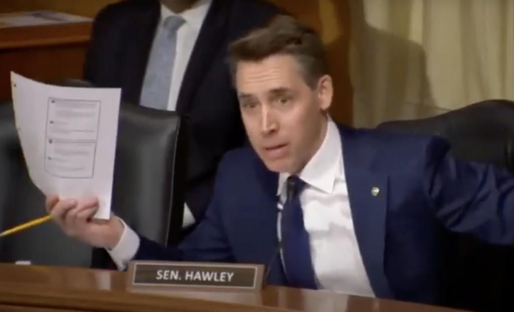 WATCH: Sen. Hawley Catches Biden Nominee In Lies Under Oath, Calls Her Out Straight To Her Face ...