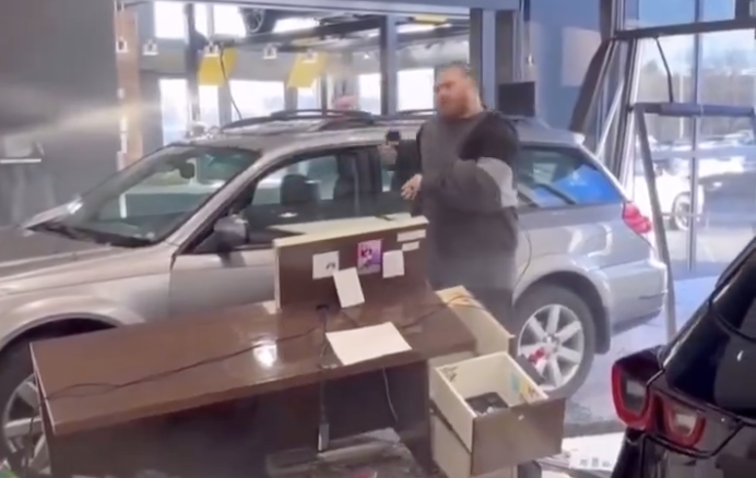 Utah Man Crashes Car Into Dealership After Being Denied Refund Video