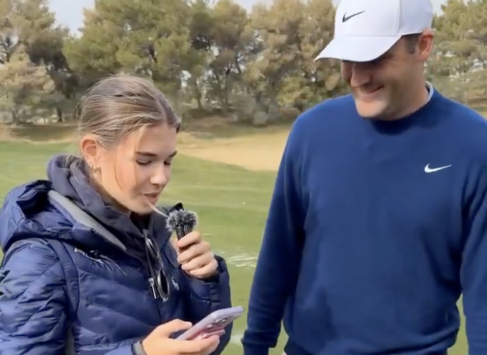 WATCH: Kai Trump Interviews Scottie Scheffler And Hilariously Pokes Fun ...