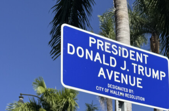 "President Donald J. Trump Avenue": Cuban Neighborhood In Miami Renames ...