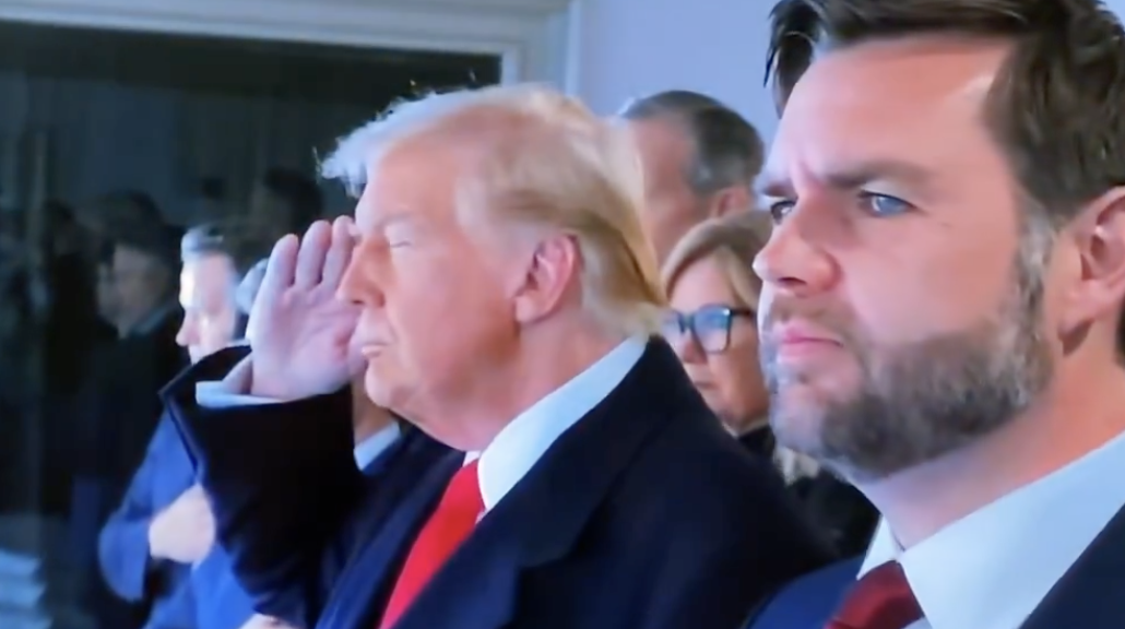 "That's A Powerful Moment Of Respect":Trump Salutes For Wonderful ...