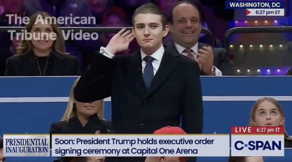 WATCH: Arena Erupts When Barron Does His Classic Hand-to-Ear Move To ...