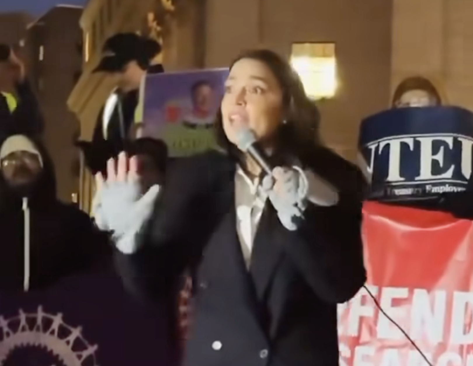 WATCH: AOC Throws Public Protest Over DOGE Cutting Government Waste ...
