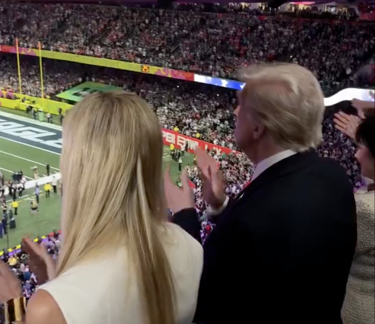 WATCH: Trump Receives Roaring Cheers During Super Bowl Appearance ...