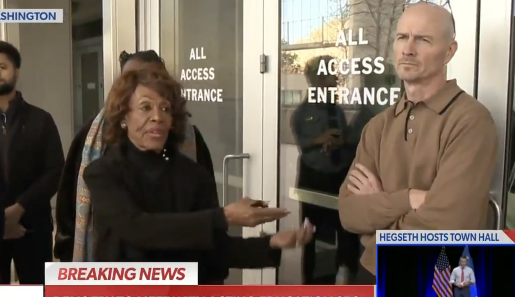 WATCH: Rep. Maxine Waters Harasses DOE Employee For Not Enabling Dems ...
