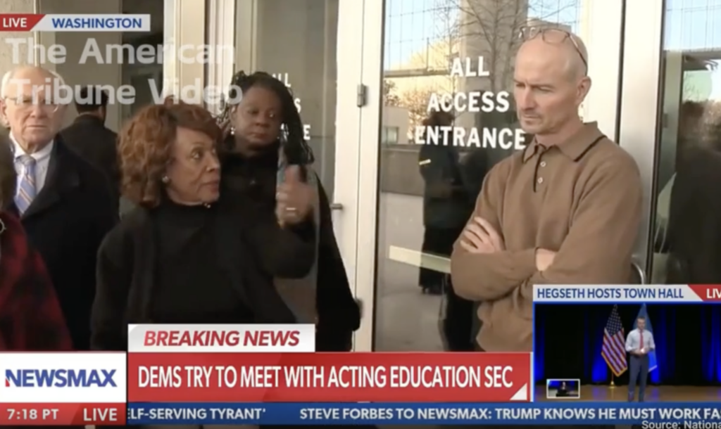 "Tell Us Your Name!": Maxine Waters Harasses DOE Staffer For Not ...