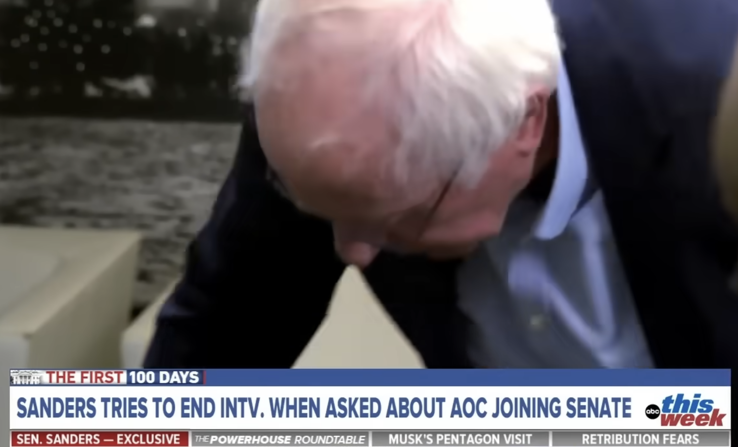 WATCH: Bernie Sanders Jumps Out Of His Seat, Storms Off Screen To Try ...