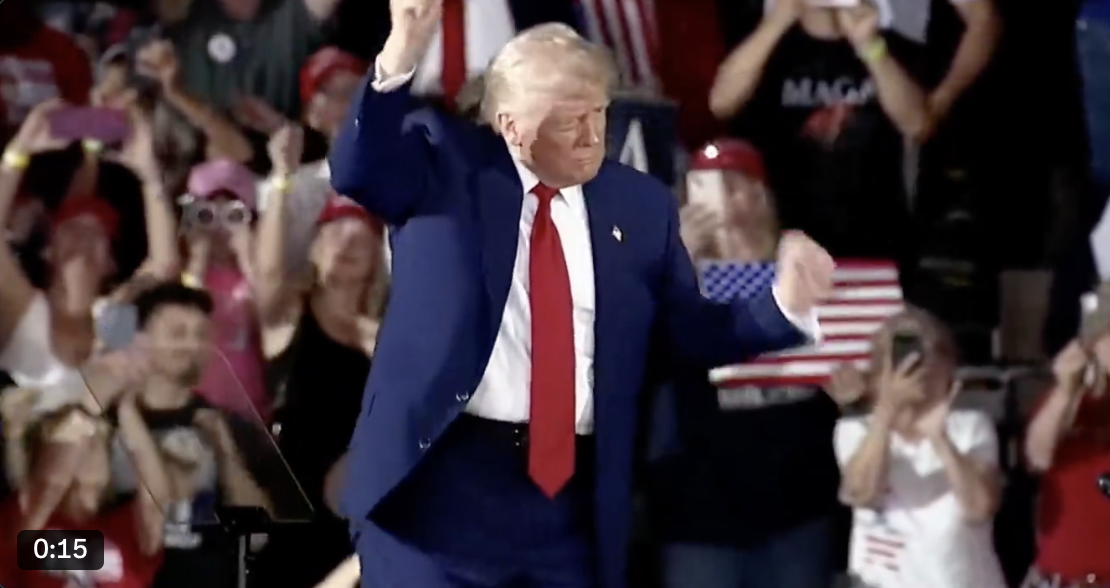 WATCH: Trump Breaks Out Brand New Trump Dance In Hilarious Rally Moment ...