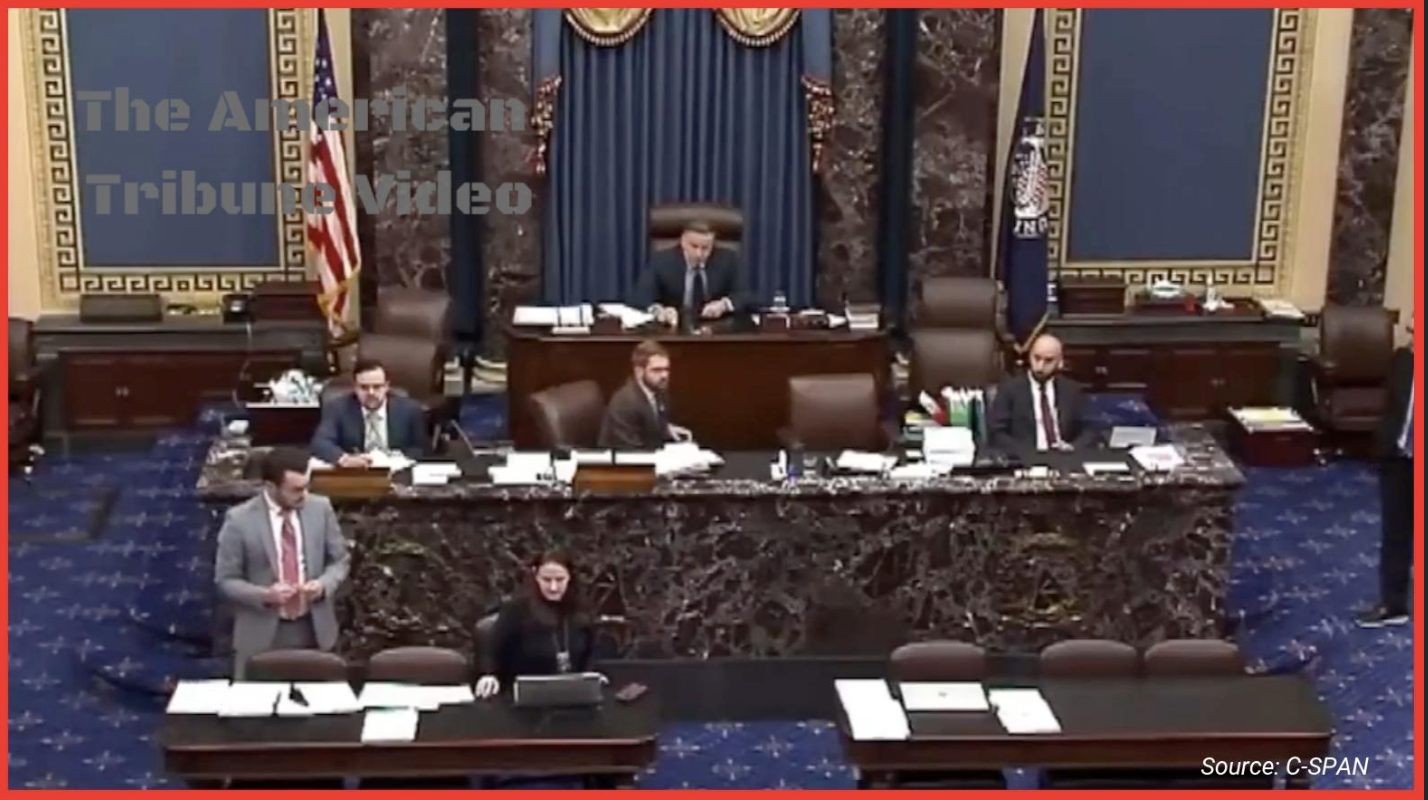 WATCH: Berserk Leftist Storms Into Senate Chamber And Starts Screaming ...