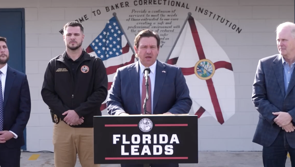 WATCH: Ron DeSantis Announces Highway Checkpoint Strategy Netted Arrest ...
