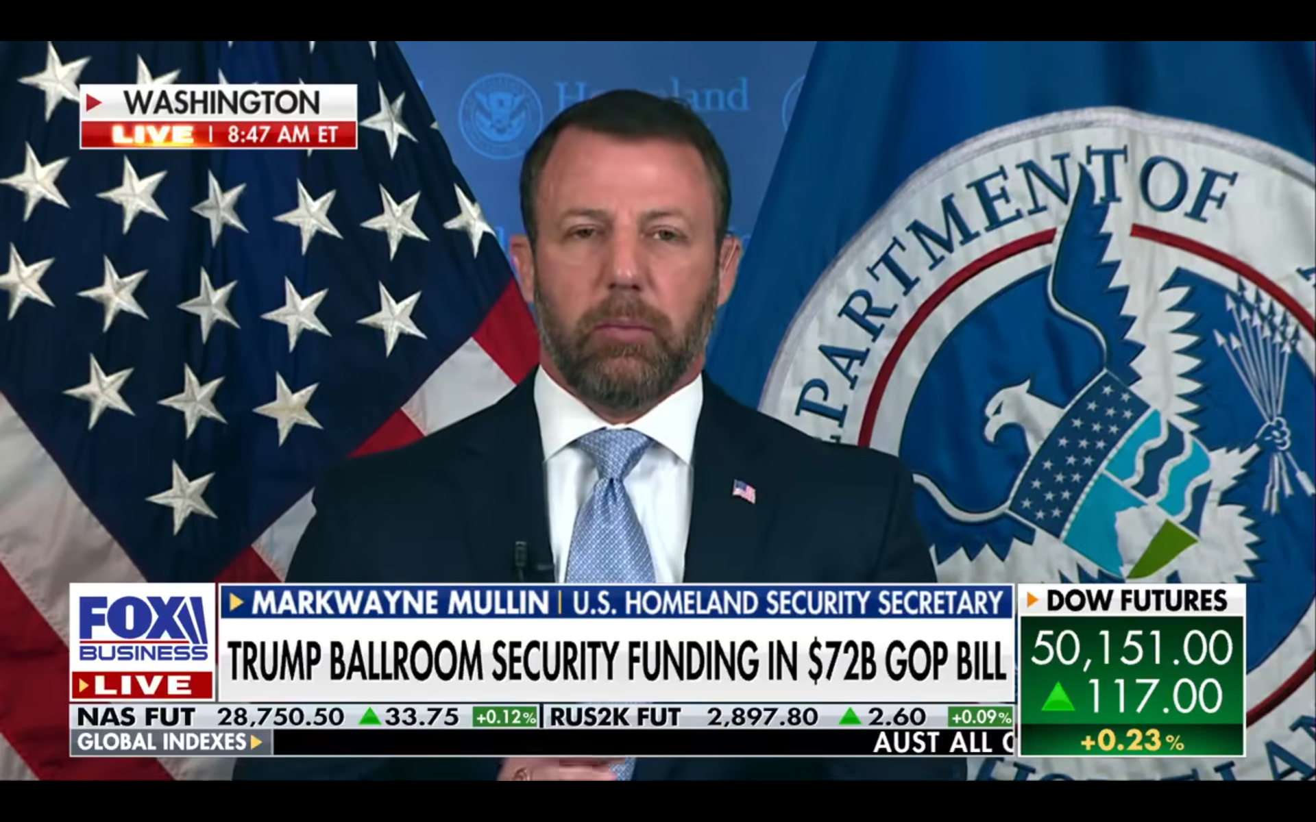 WATCH: Secretary Mullin Reveals Completion Date Of The Border Wall ...
