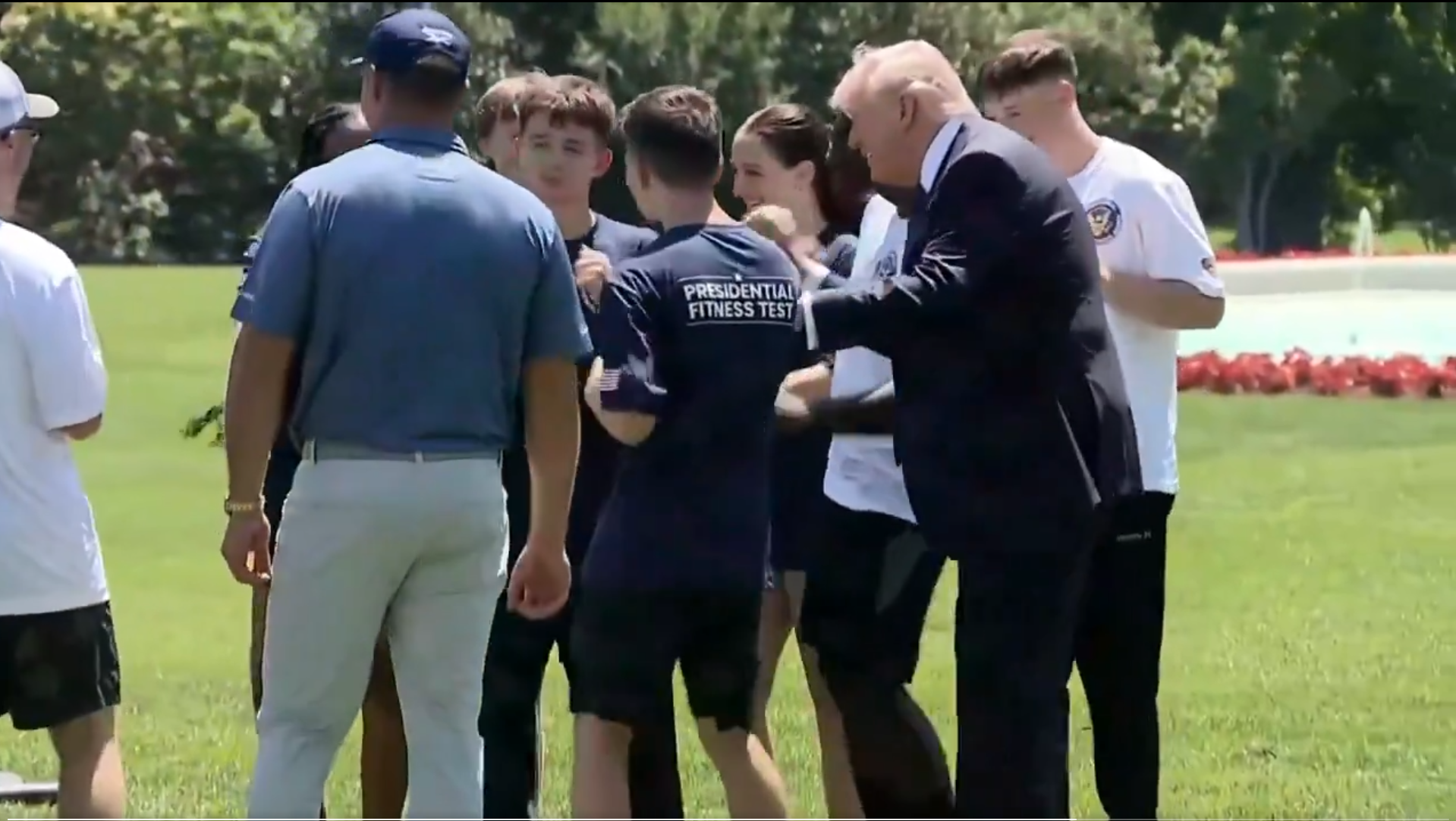 WATCH: Trump Does The Trump Dance With School Kids On The White House ...